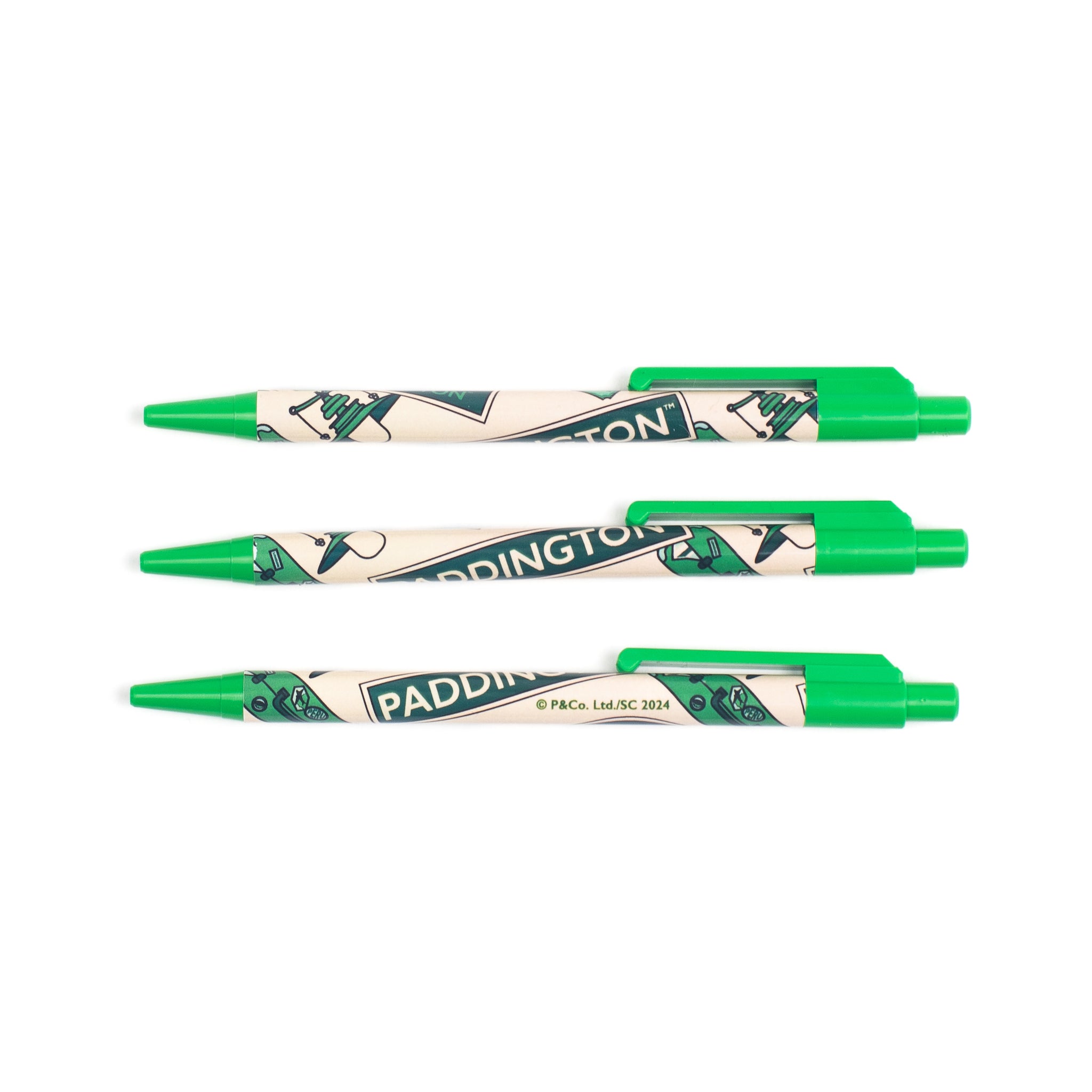 Lost & Found Paddington Pen Set of 3Green – Paddington Store